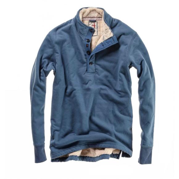 Relwen | Shirts | New Relwen Superfleece Mock Long Sleeve Polo In ...